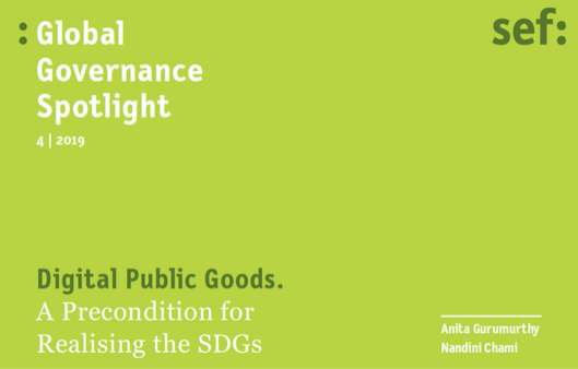 Digital Public Goods: A Precondition for Realising SDGs | IT for Change